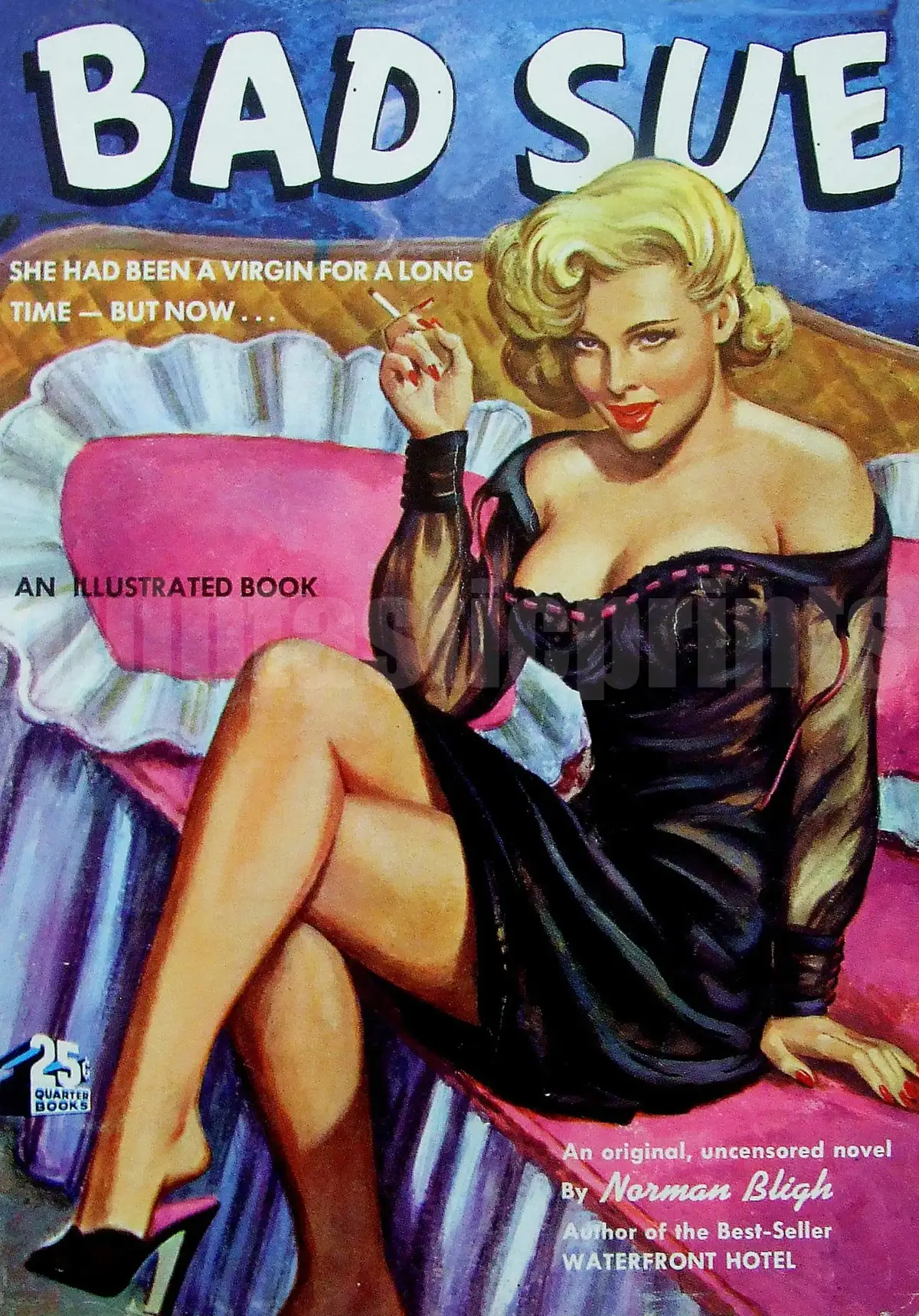 Bad Sue vintage pulp art print